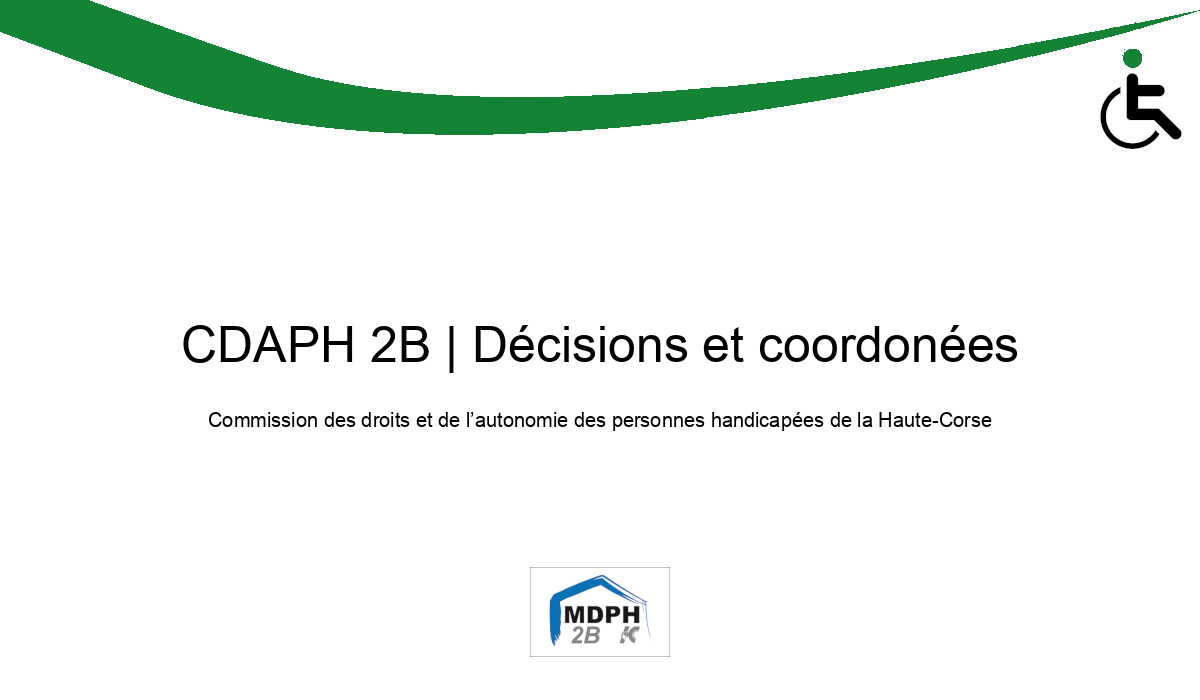 CDAPH 2B | Au sein de la MDPH de la Haute-Corse